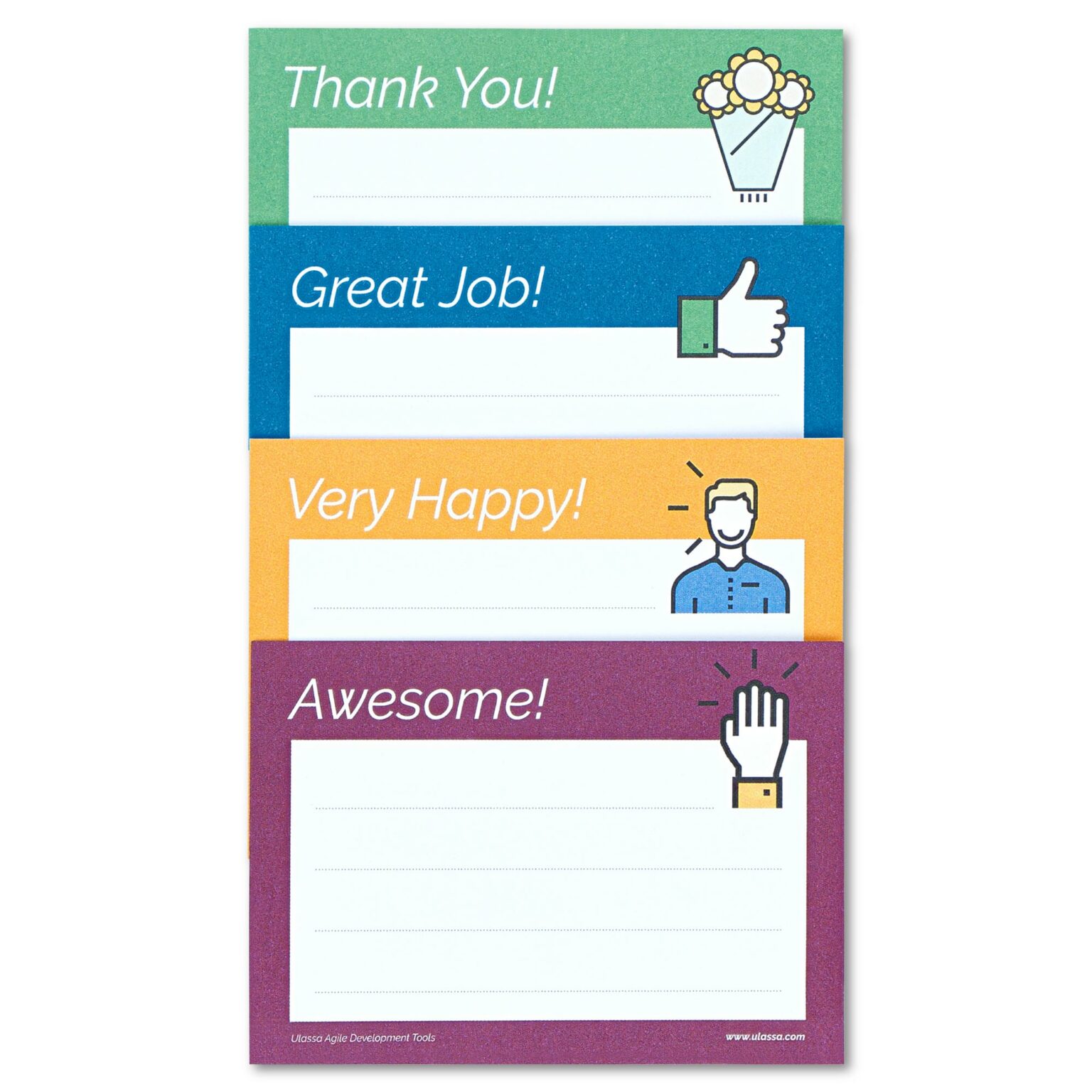 Ulassa Kudos Cards Box - 200 Kudo Cards DIN A7 Box - ENGLISH Version ...