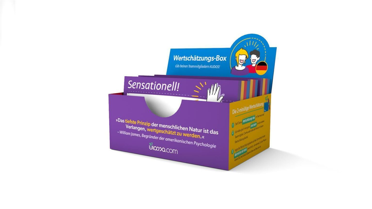 Wertschätzungsbox - Deutsche Version 2 - Wertschätzung und Motivation im Team steigern mit 200 ...